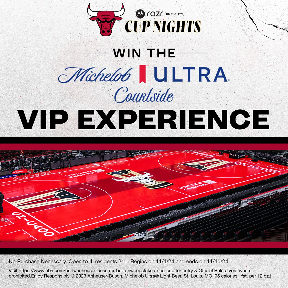 Michelob Ultra NBA Cup Sweepstakes | Chicago Bulls